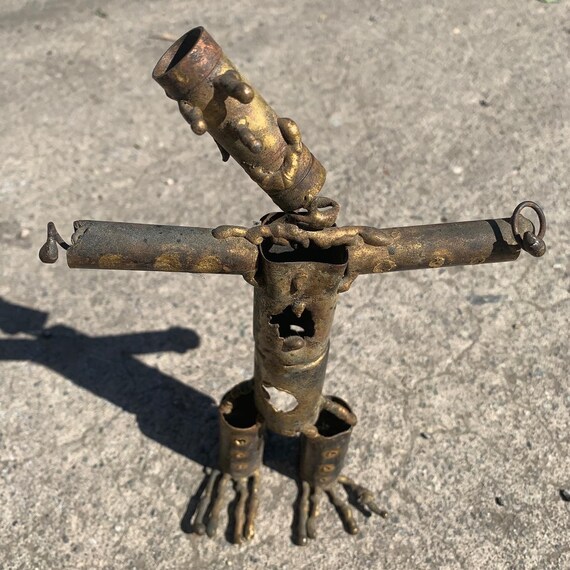 Handmade Metal Folk Art Figure | Etsy