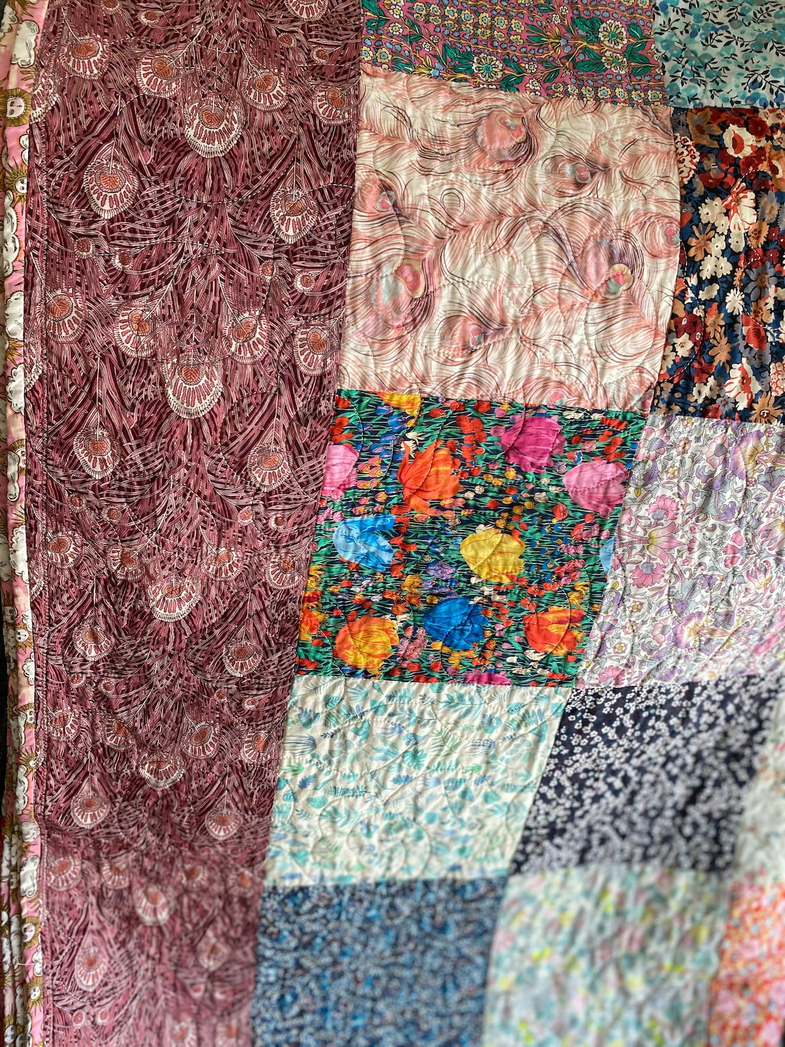 Liberty of London Tana Lawn Patchwork Quilt - Etsy