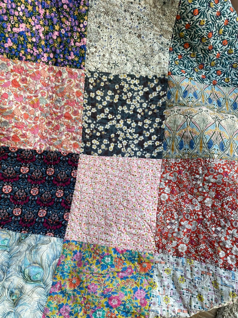 Liberty of London Tana Lawn Patchwork Quilt - Etsy