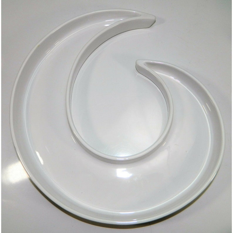 Faria & Bento White Ceramic Serving Tray Cheese Crackers Charcuterie ...