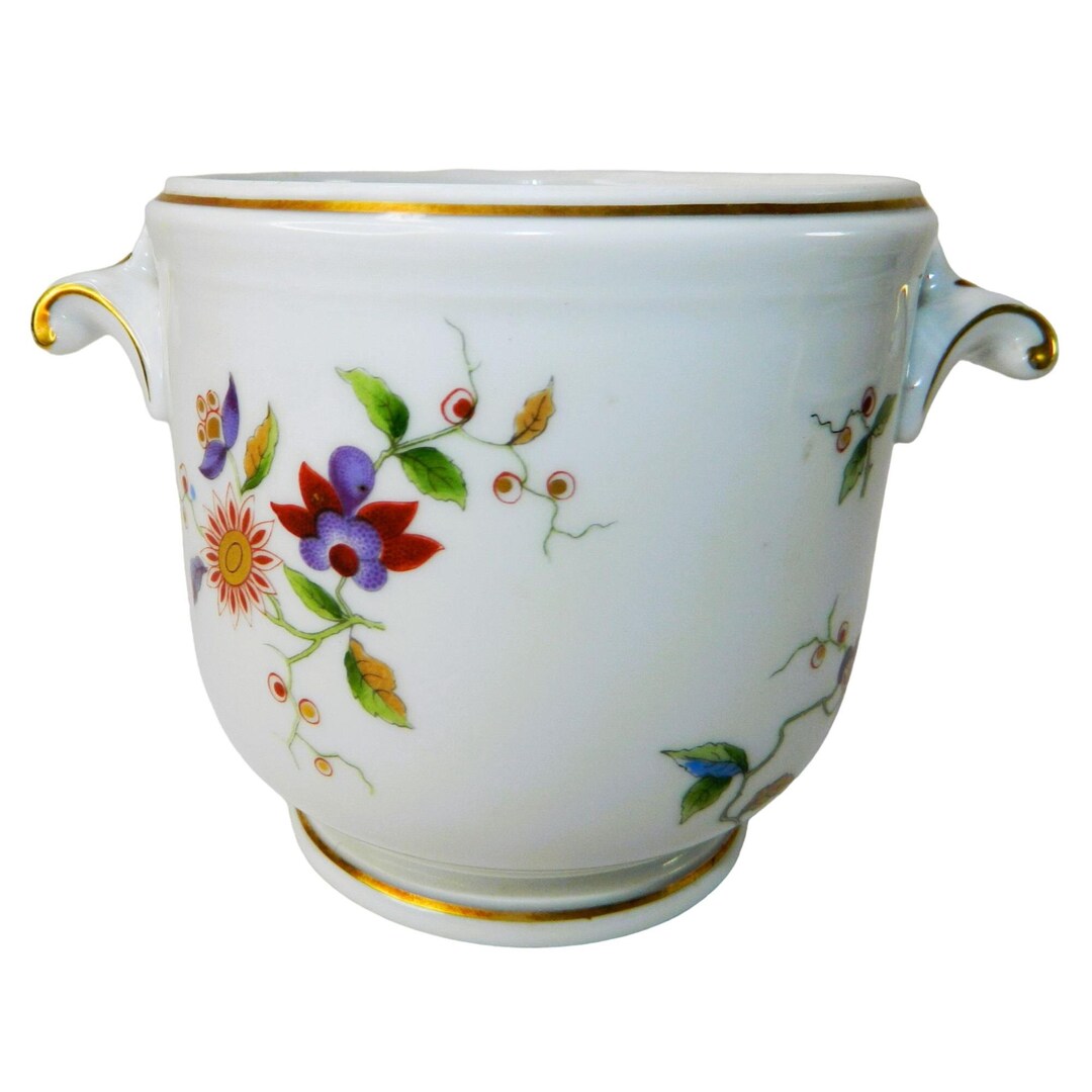Vtg Richard Ginori Italy Cachepot Italian Porcelain Cachepot Jardiniere ...