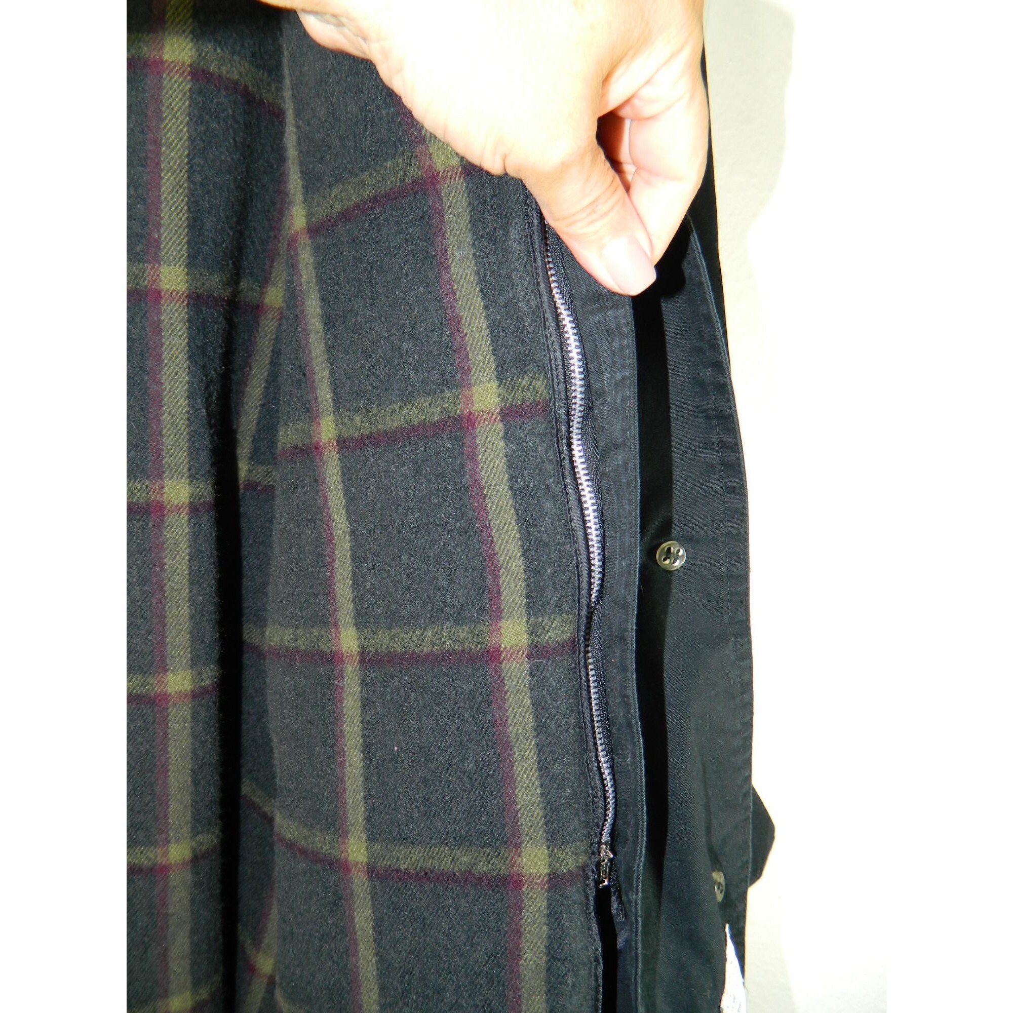 London Fog Limited Edition Jacket Half Coat Black Removable Zippered ...