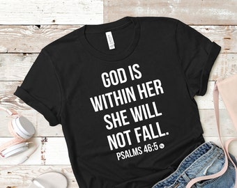 Blessed. god is Within Her, She Shall Not Fail. Psalms 46-5. Strong ...