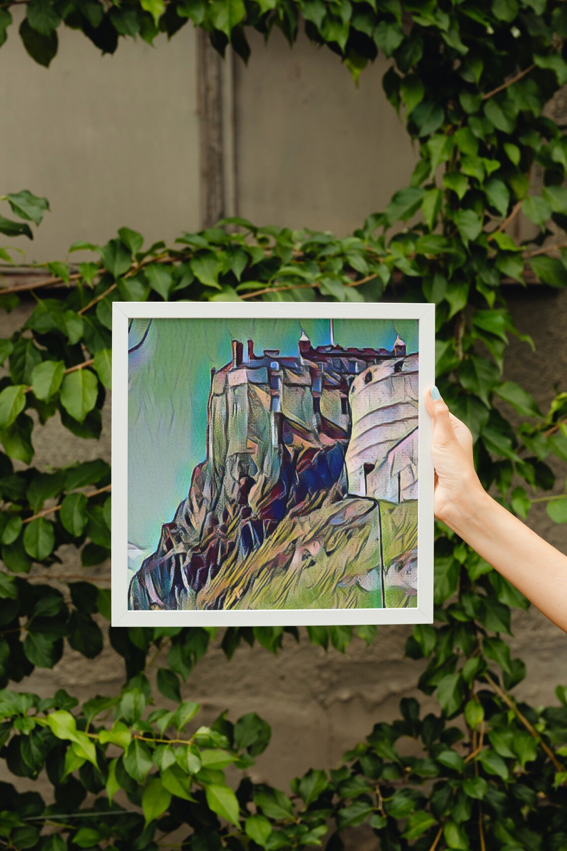 Edinburgh Castle Wall Art | Classic Wall Art | Painted Style ...