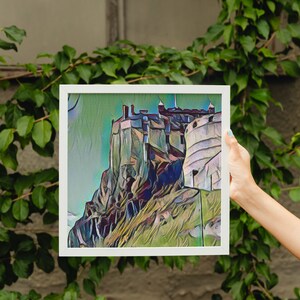 Edinburgh Castle Wall Art | Classic Wall Art | Painted Style ...