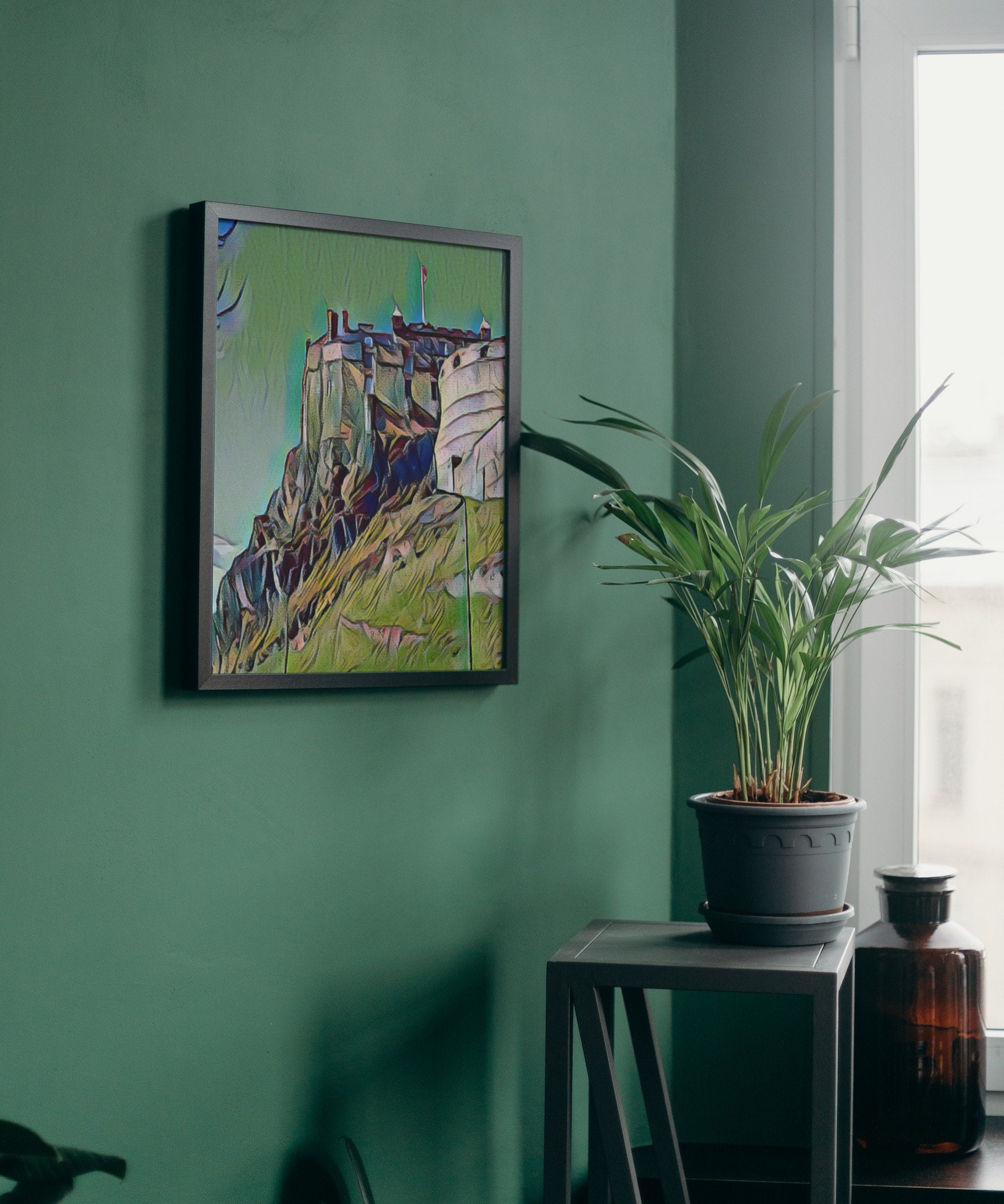 Edinburgh Castle Wall Art | Classic Wall Art | Painted Style ...