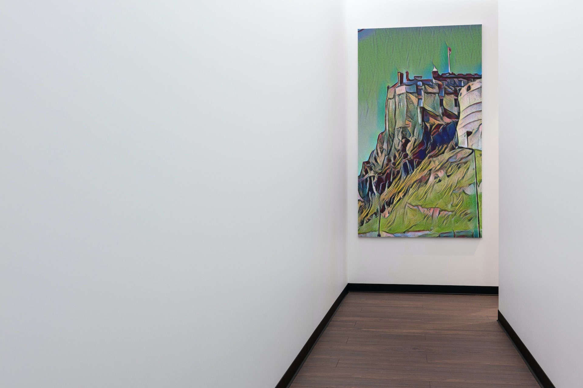 Edinburgh Castle Wall Art | Classic Wall Art | Painted Style ...