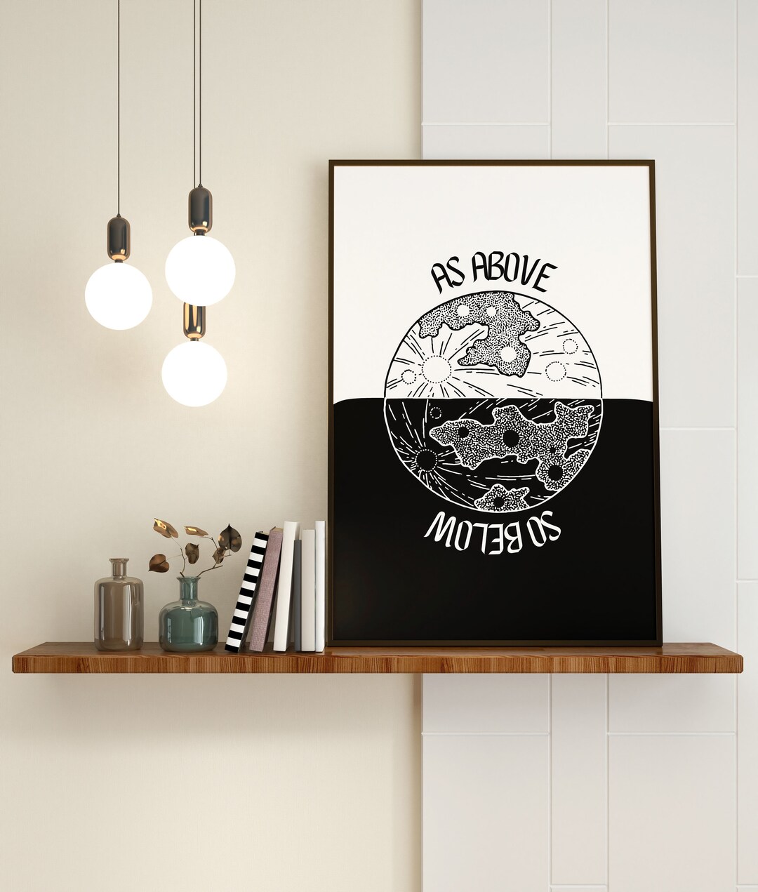 As Above, so Below Wall Art | Digital Print | Celestial Home Decor - Etsy