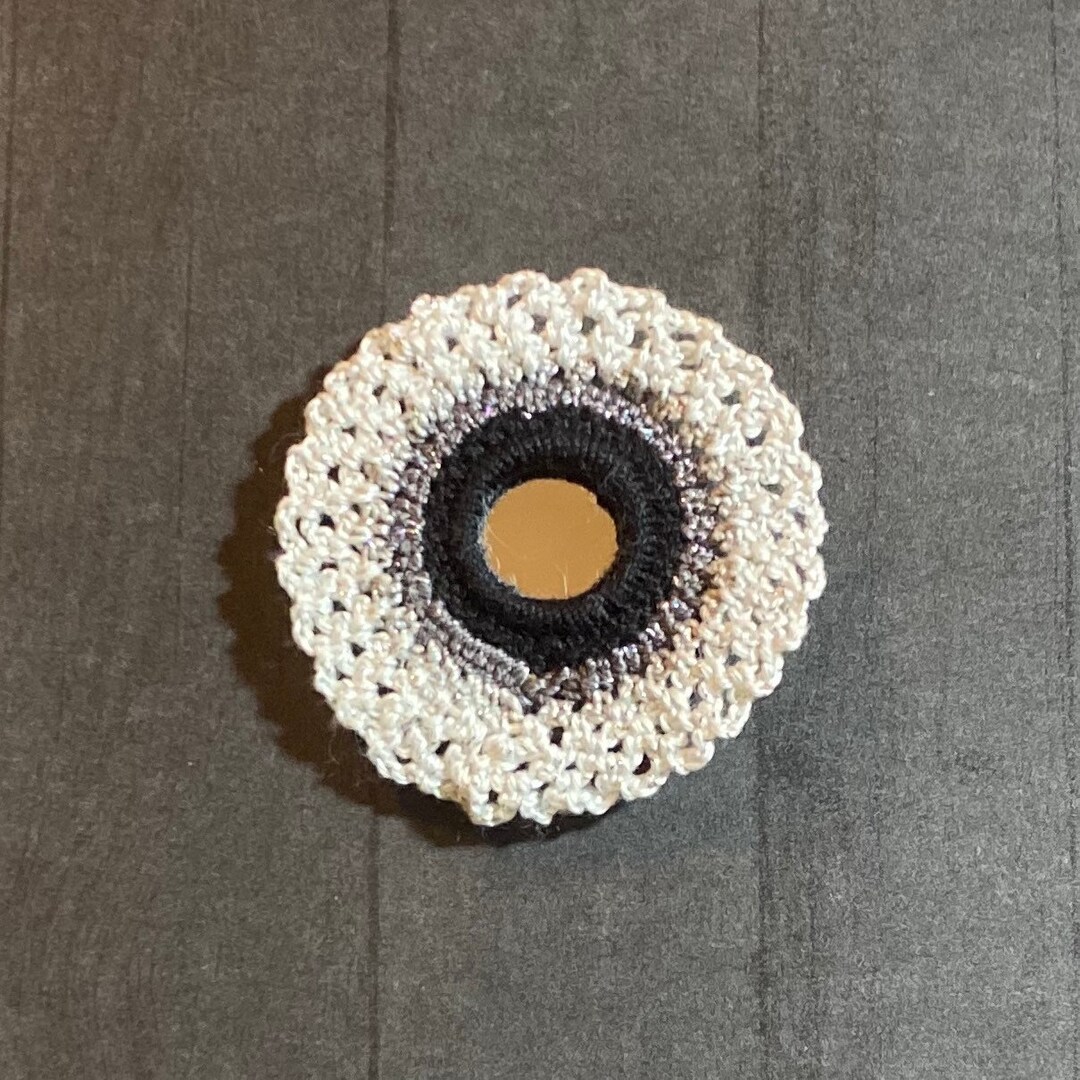 Crochet Mirror, Mini Round Mirror, Crochet Magnet, Ready to Ship - Etsy