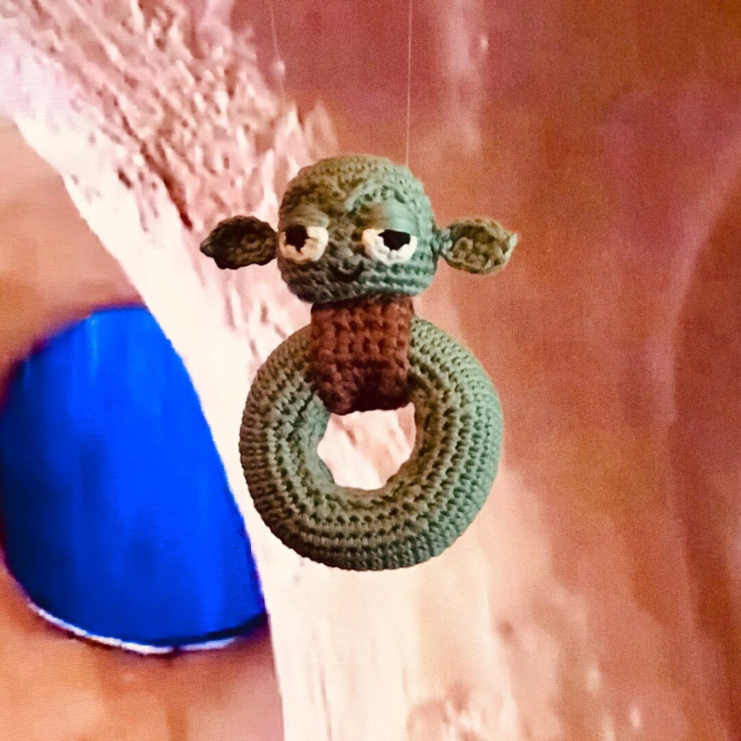 Star Wars Yoda Baby Rattle, Star Wars Bay Toy, Yoda Baby Gift, Star ...
