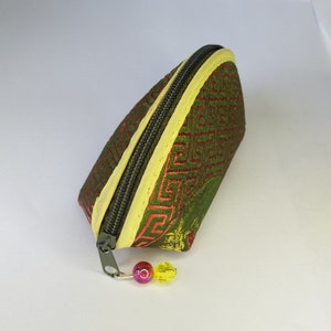 Bulk 5 2x2.5x4.5 Colorful Shell Chinese Silk Pouches Pocket Money Coins ...
