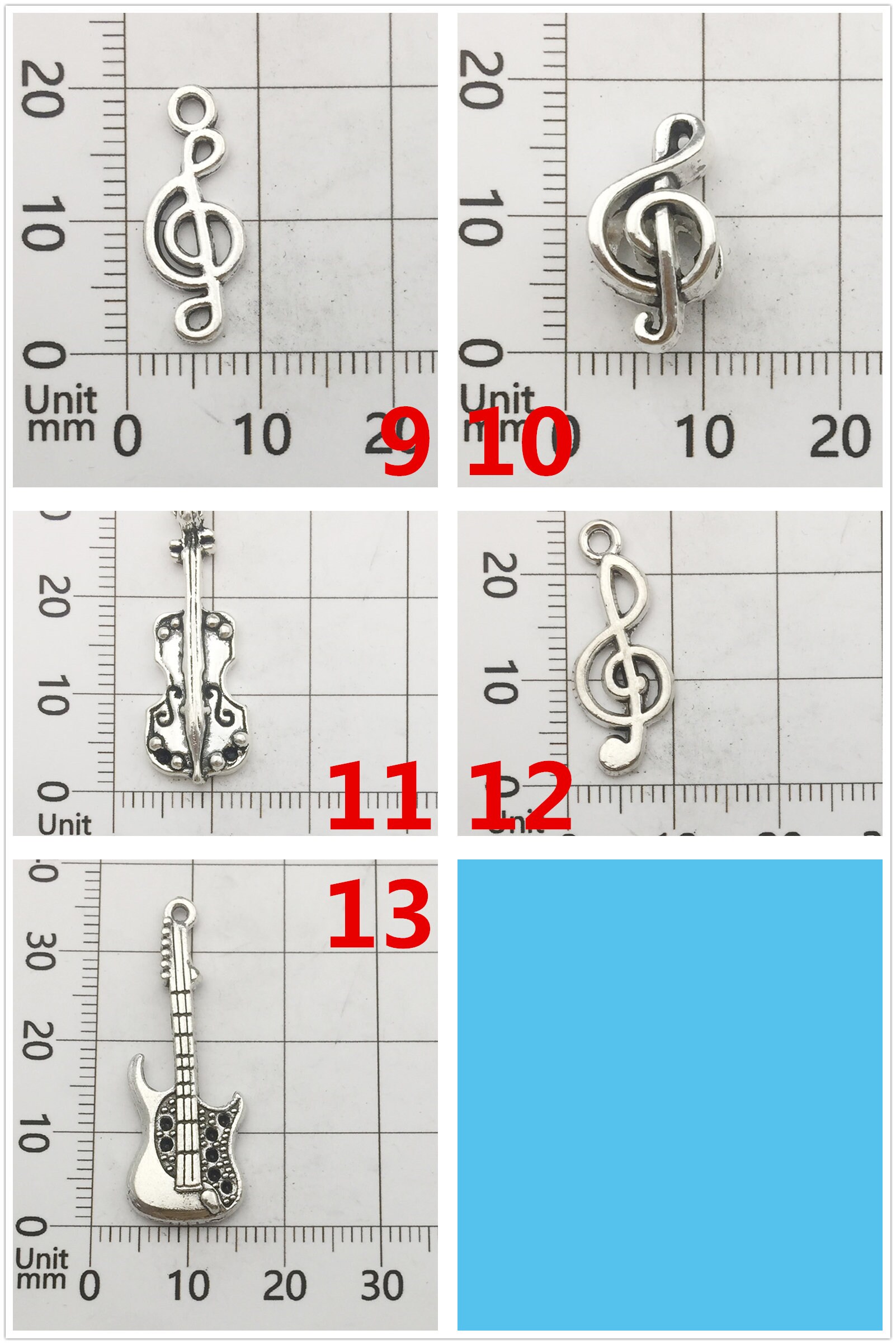 Bulk 40 Music Sign Charm Pendant Collection Antique Silver | Etsy