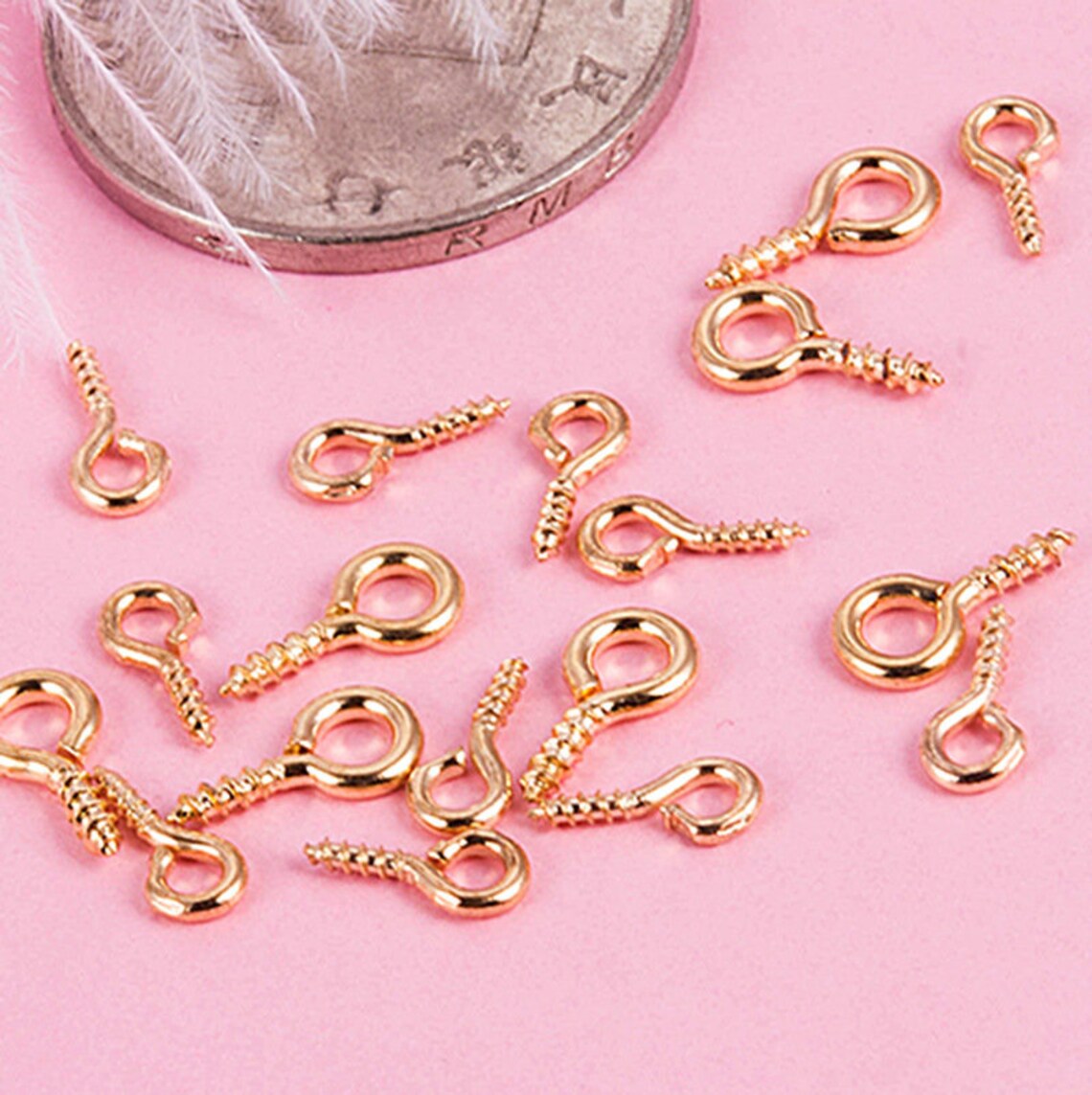 Bulk 1000 Screw Eye Pin Silver / Gold Eye Screw Pins Handmade | Etsy