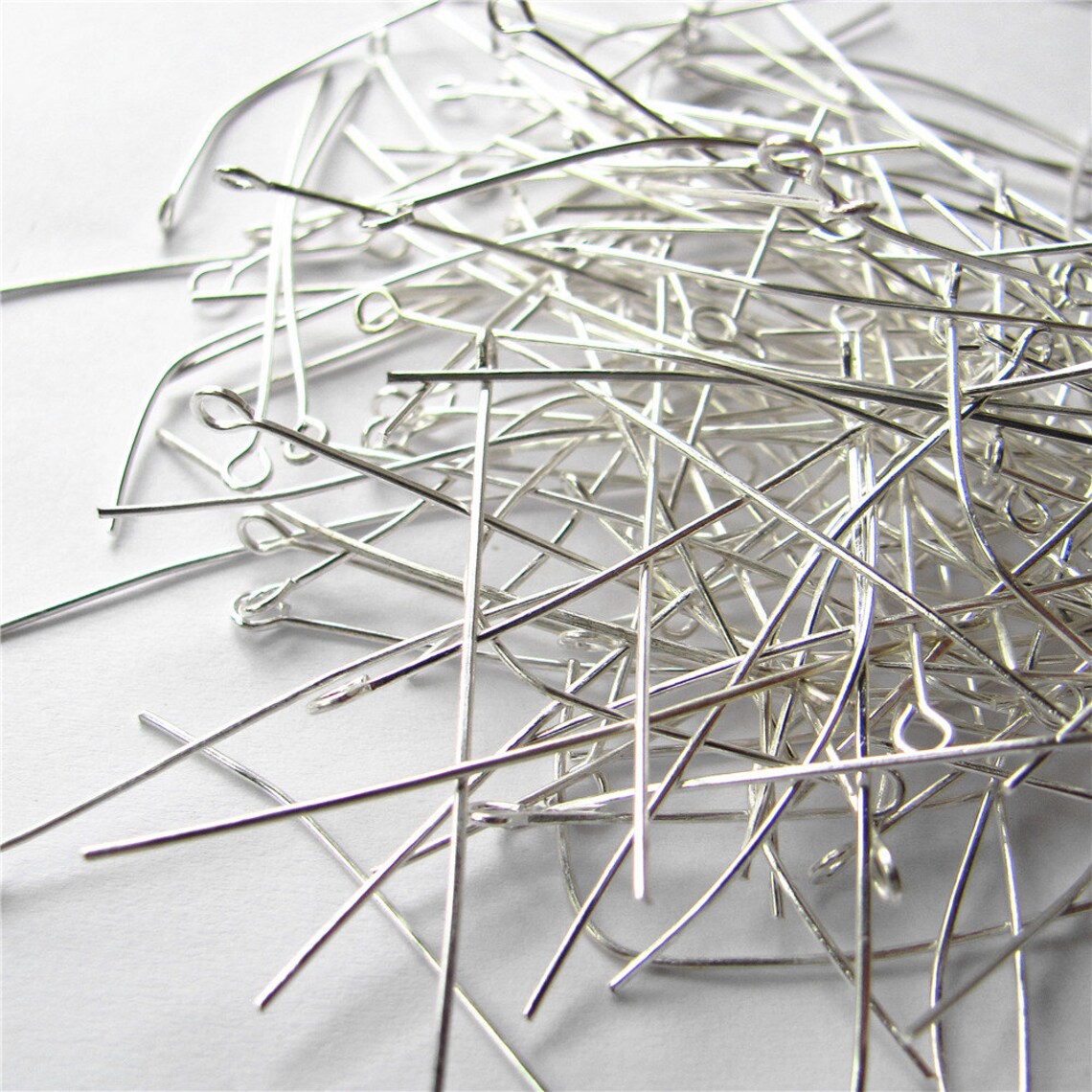 Eye Pin Silver Eye Head Pin O Pins 22gauge 22G Jewelry Finding - Etsy