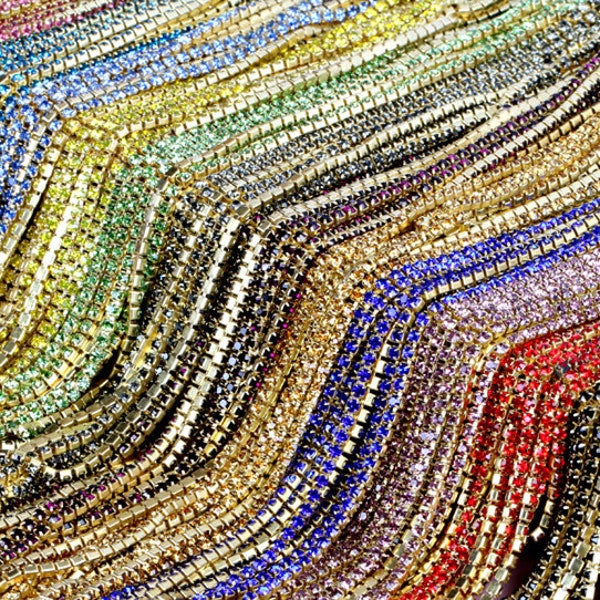 Rhinestone Chain - Etsy