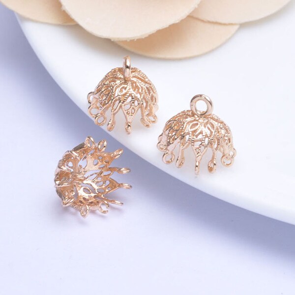 Bead Cap With Loop - Etsy