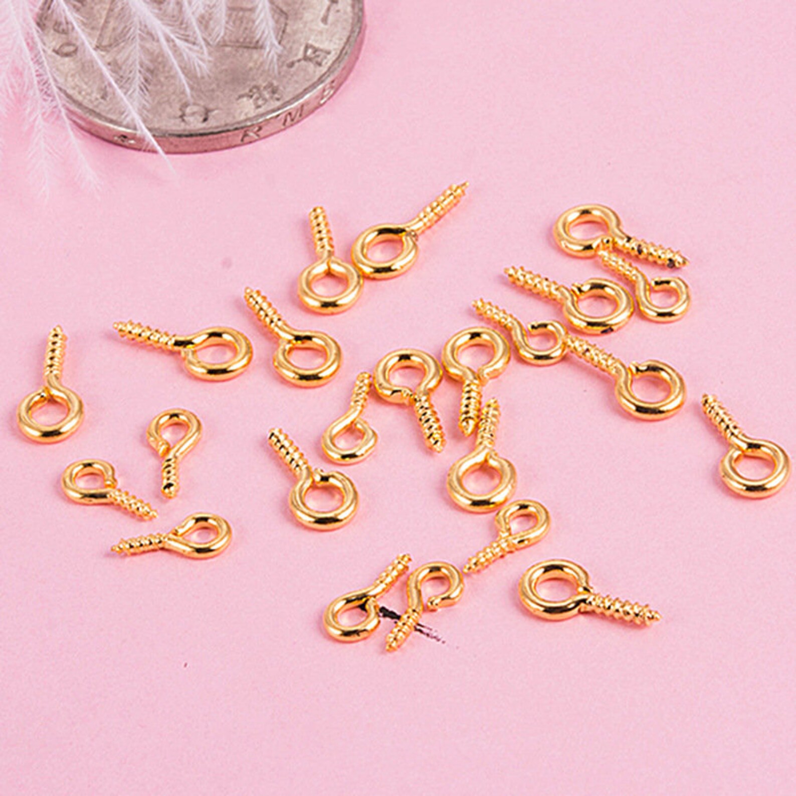 Bulk 1000 Screw Eye Pin Silver / Gold Eye Screw Pins Handmade | Etsy