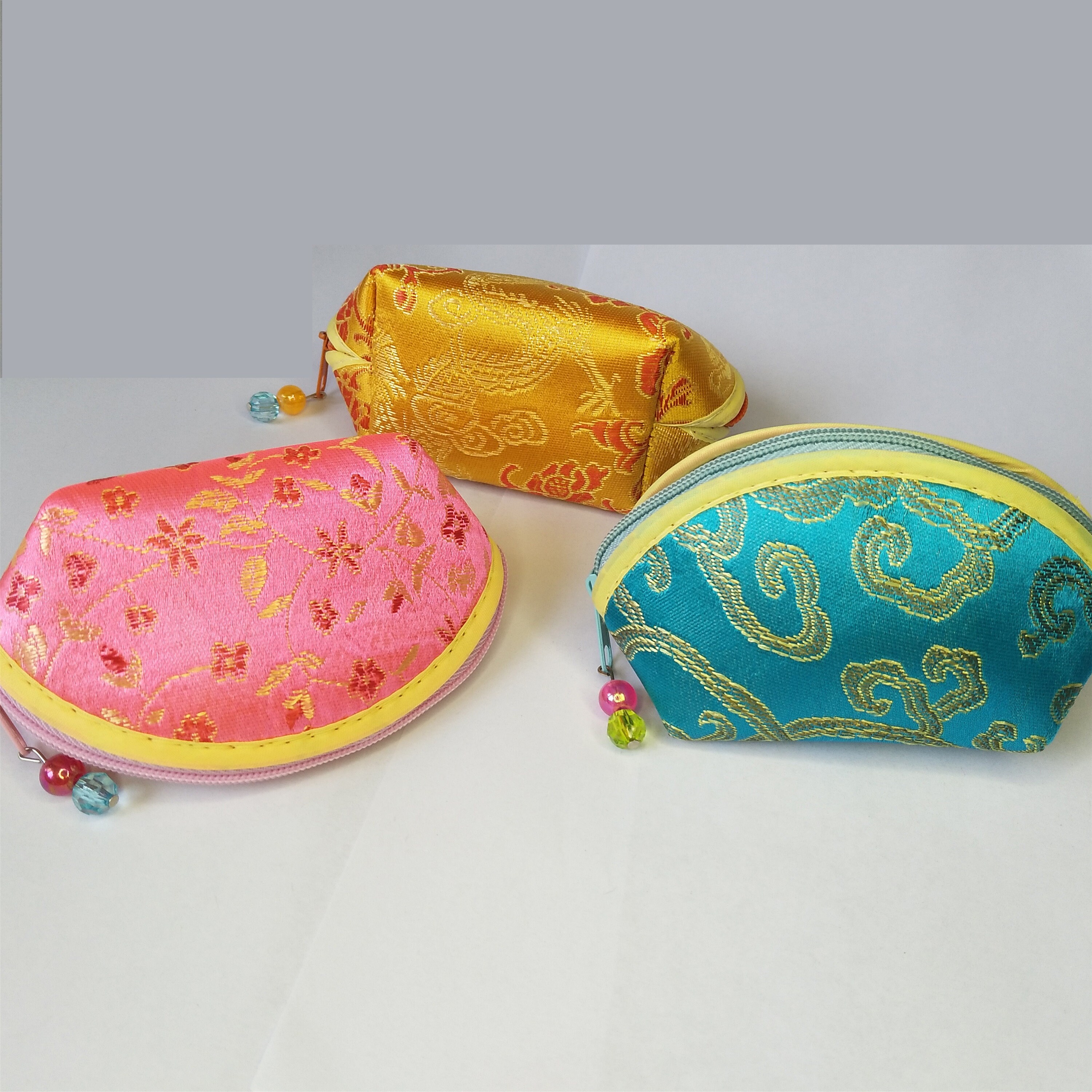 Bulk 5 2x2.5x4.5 Colorful Shell Chinese Silk Pouches - Etsy