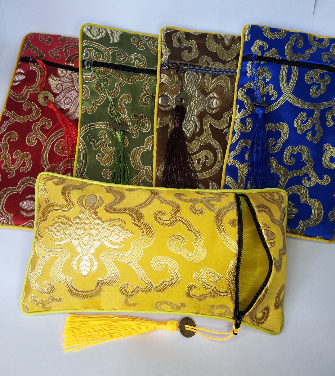 Bulk 50 4x7.5 Colorful Chinese Silk Pouches Pocket Money - Etsy