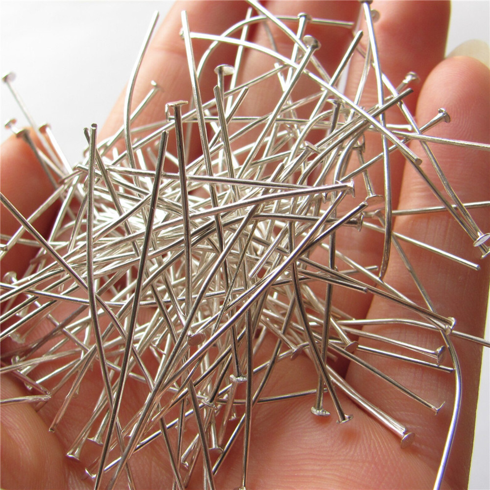 T Pin Silver Flat Head Pin T Pins 22gauge 22G Jewelry Finding - Etsy