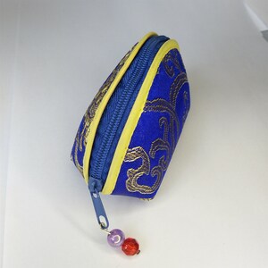 Bulk 5 2x2.5x4.5 Colorful Shell Chinese Silk Pouches Pocket Money Coins ...