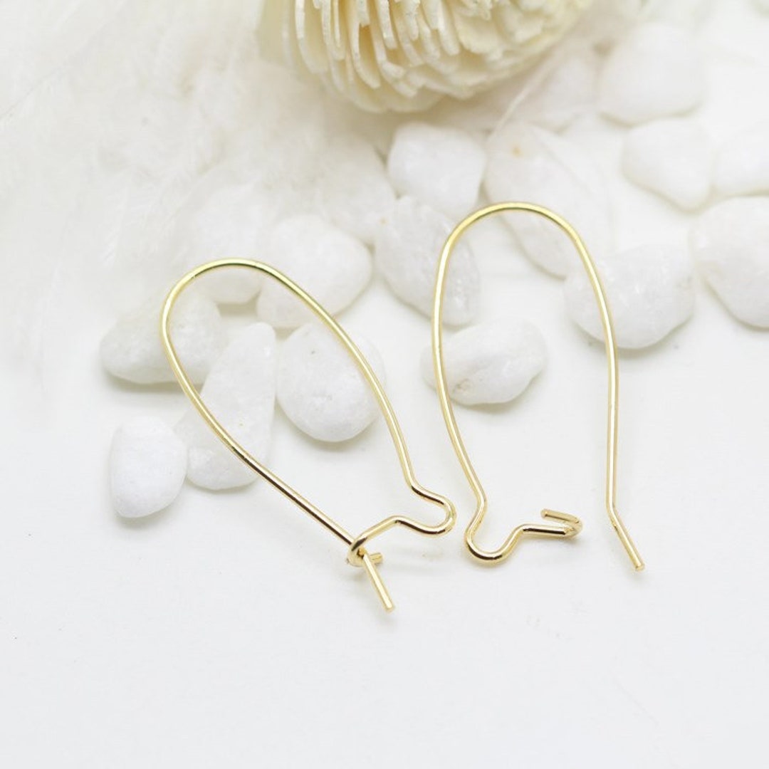 20 14K GF Plain Oval Circle Earring Studs Earing Component - Etsy