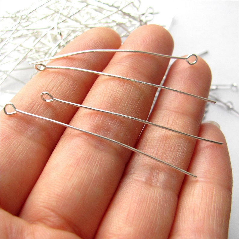 Eye Pin Silver Eye Head Pin O Pins 22gauge 22G Jewelry Finding - Etsy