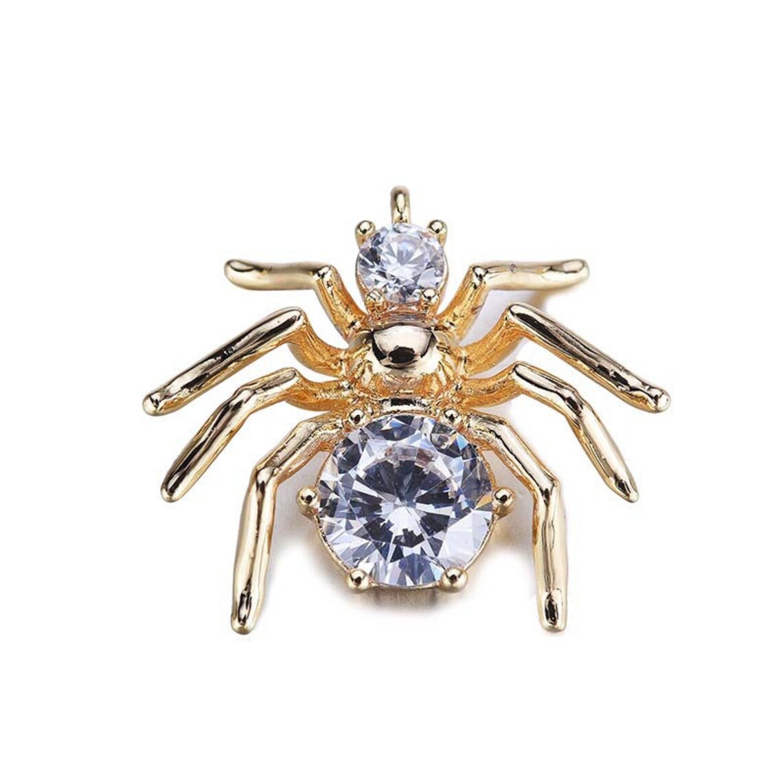 20 Tiny Spider Charm Pendant Rhinestone Embellishment Dainty | Etsy