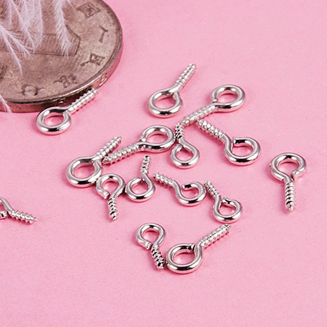 Bulk 1000 Screw Eye Pin Silver / Gold Eye Screw Pins Handmade | Etsy