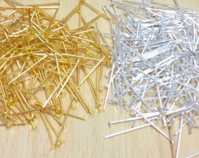 T Pin Silver Flat Head Pin T Pins 22gauge 22G Jewelry Finding - Etsy