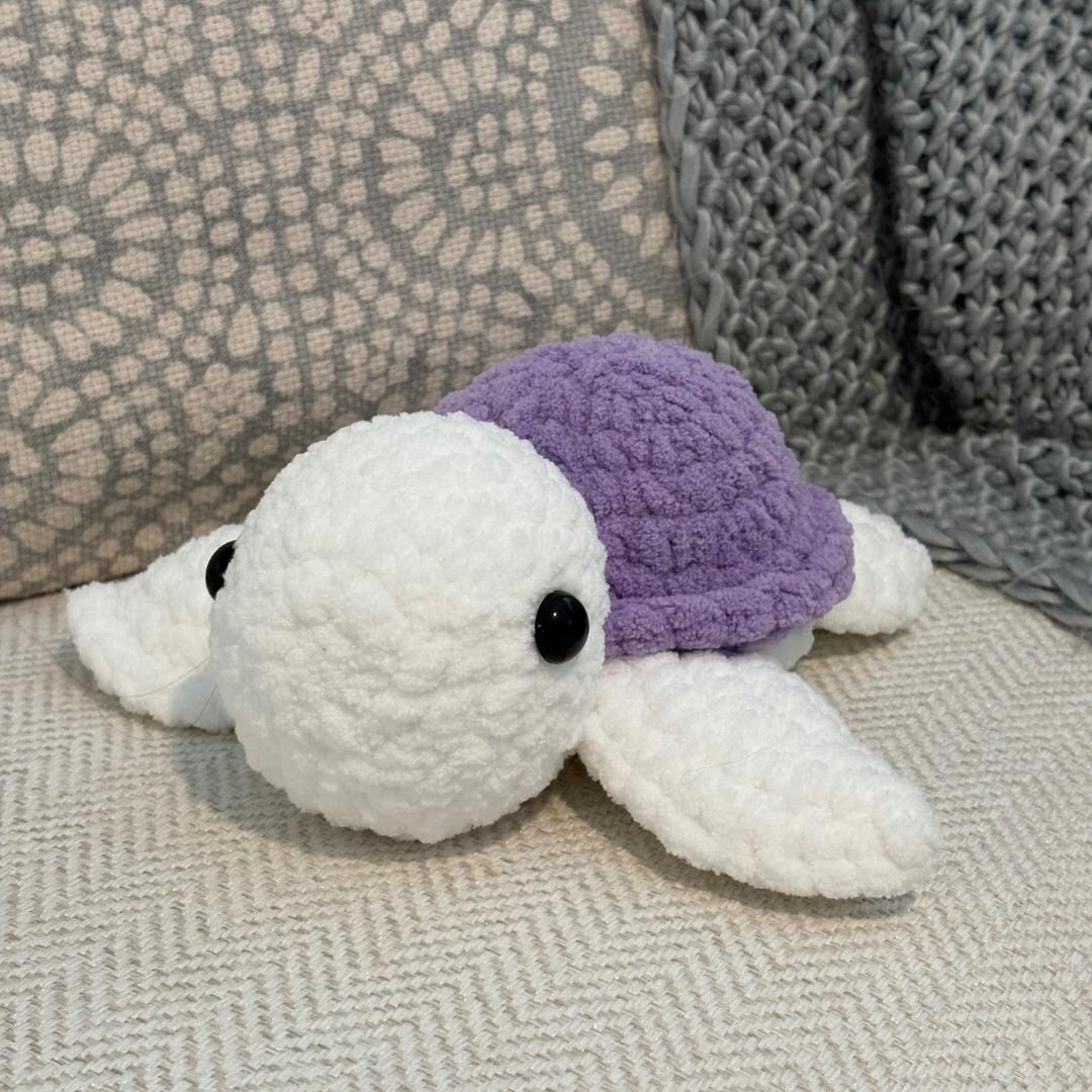 Cozy Crochet Sea Turtle Critter – Perfect Desk Buddy, Car Companion, or ...