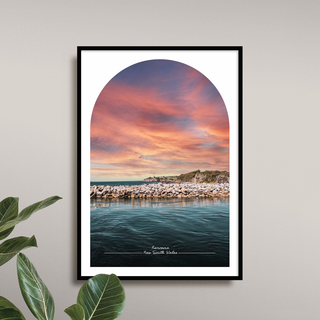 Narooma Travel Poster, South Coast, New South Wales, Australian Beach ...