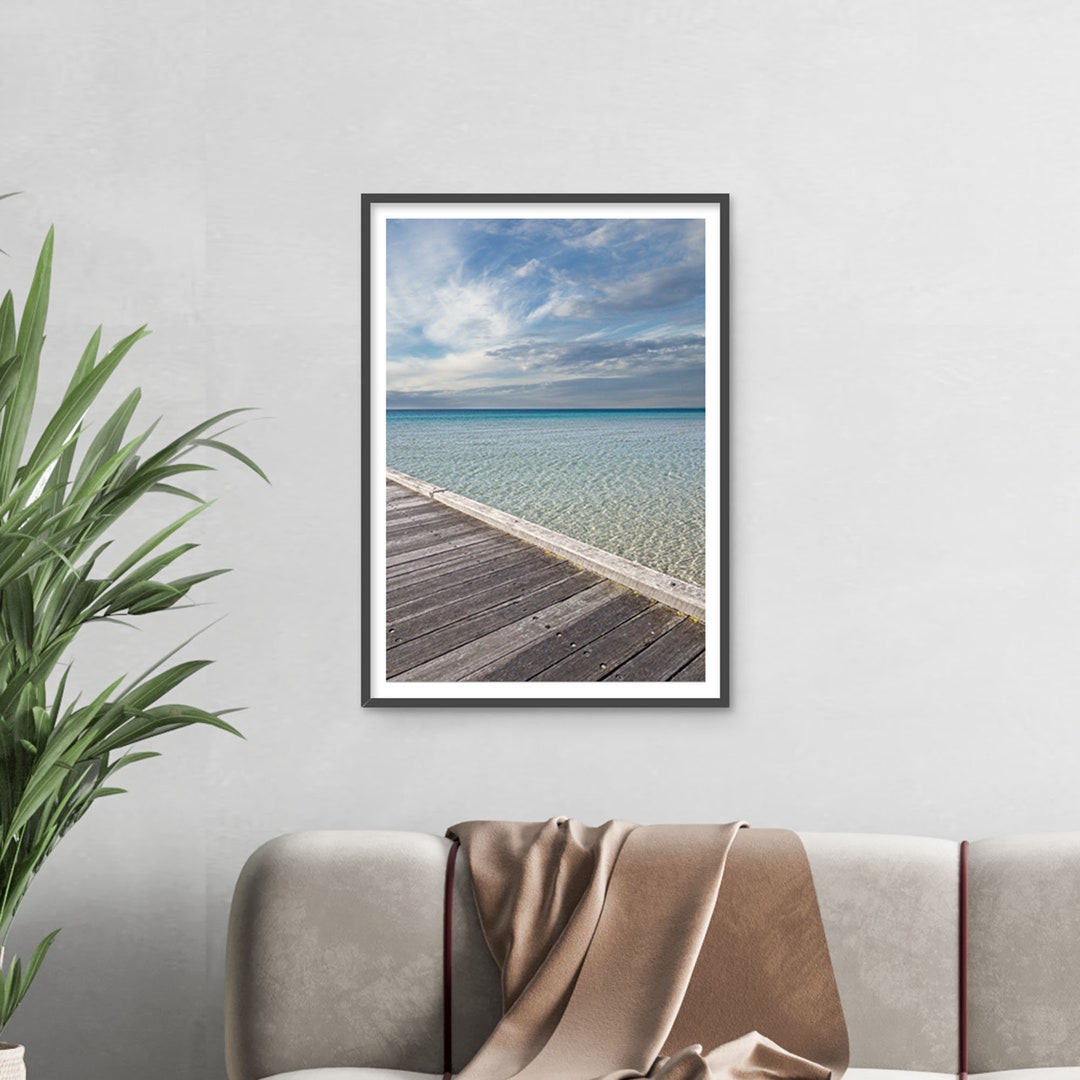 Rosebud Pier Calm Print | Beach Poster | Australian Coastal Print ...