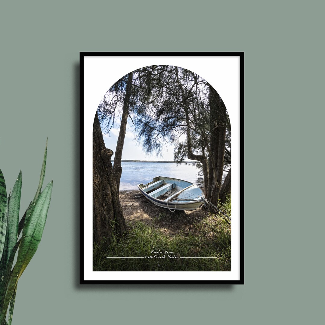 Basin View Travel Poster, South Coast, New South Wales, Yuin Country ...