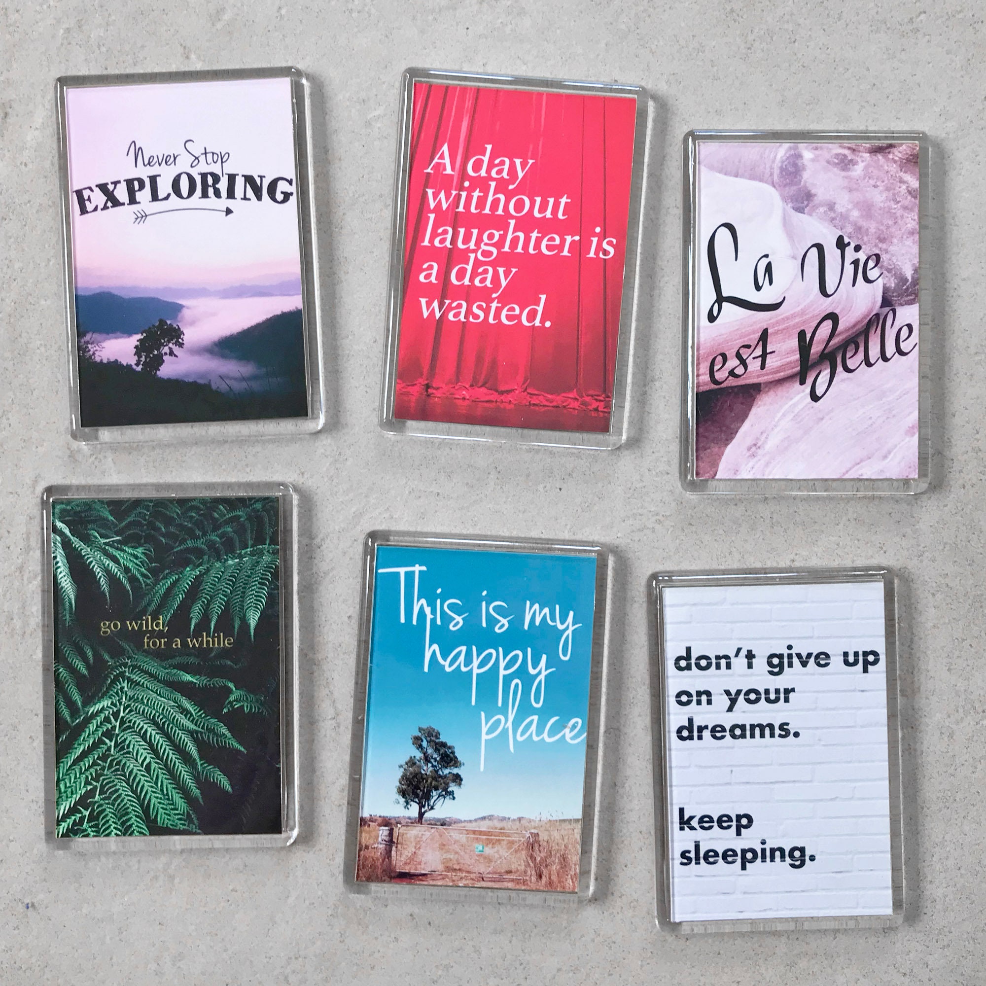 Inspirational Quote Magnet All Designs Fridge Magnet Words to Live by ...