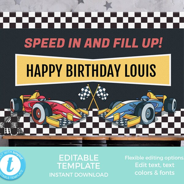 Birthday Boy Racing Svg - Etsy