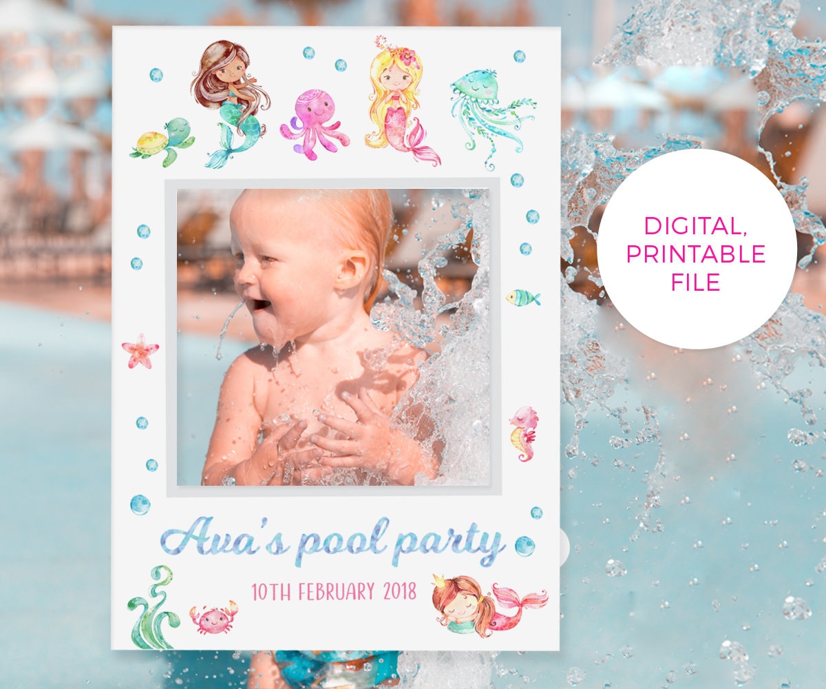 Pin the Tail on the Mermaid Game Printable Mermaid Party - Etsy Australia