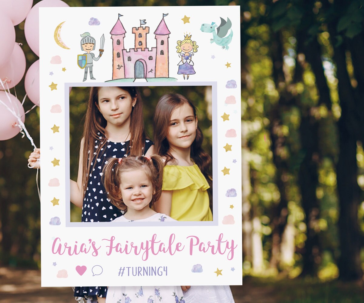 Princess party sign EDITABLE Princess castle welcome sign | Etsy