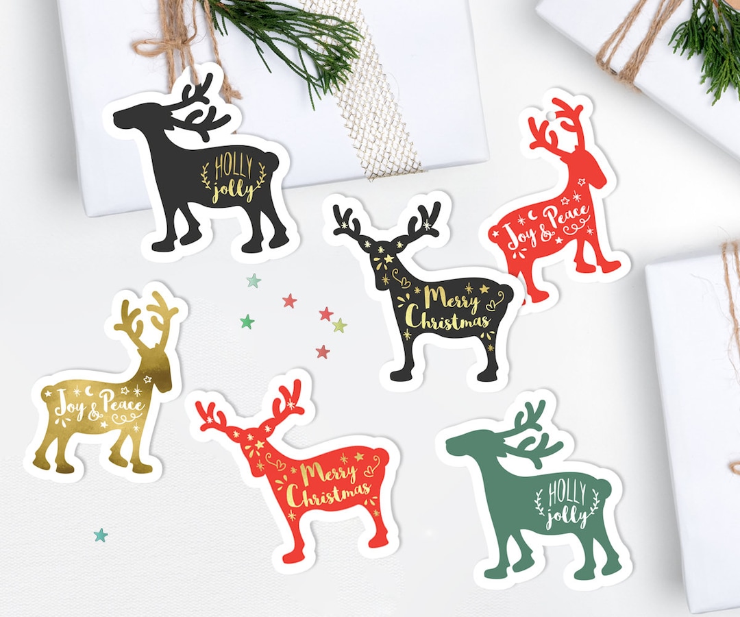 Gift Tags. Reindeer. Download Printable Christmas Winter Holiday Gift ...