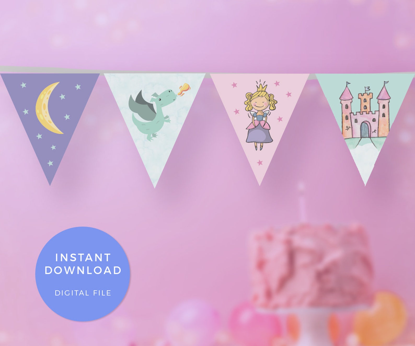 Princess party sign EDITABLE Princess castle welcome sign | Etsy