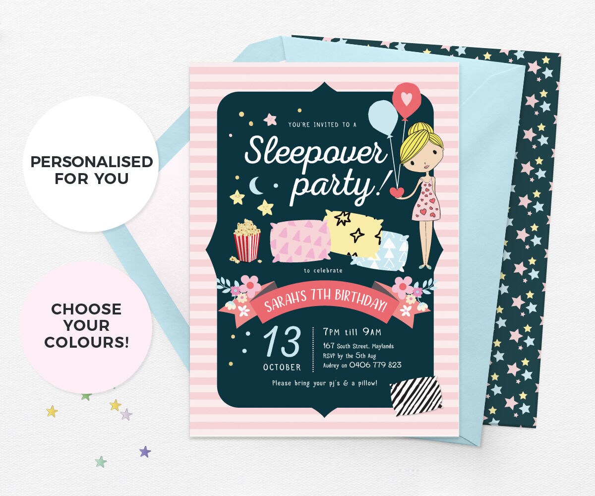 Sleepover Cupcake Toppers Printable Sleepover Labels Slumber - Etsy