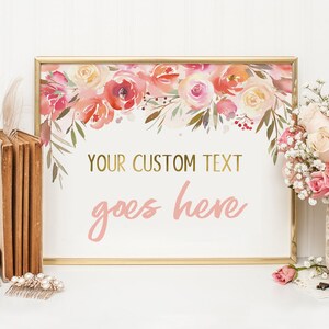 Printable Recipe Card, Floral Kitchen Tea Recipe Card, Instant Download ...