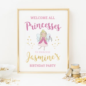 Princess Garland, Princess Bunting, PRINTABLE Princess Party ...