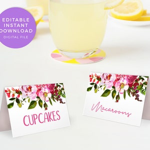 Bright Pink Table Numbers PRINTABLE. Gold Table Number Cards INSTANT ...