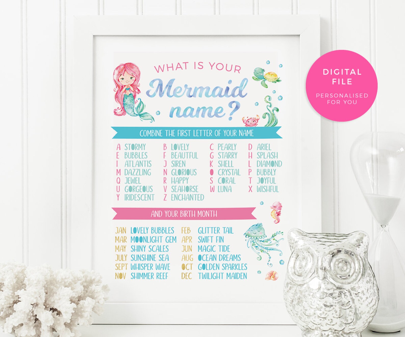 I believe in Mermaids sign PRINTABLE. INSTANT download Mermaid | Etsy