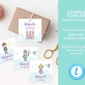 Editable Name Tags 5 DESIGNS, PRINTABLE Party Labels Template, Food ...