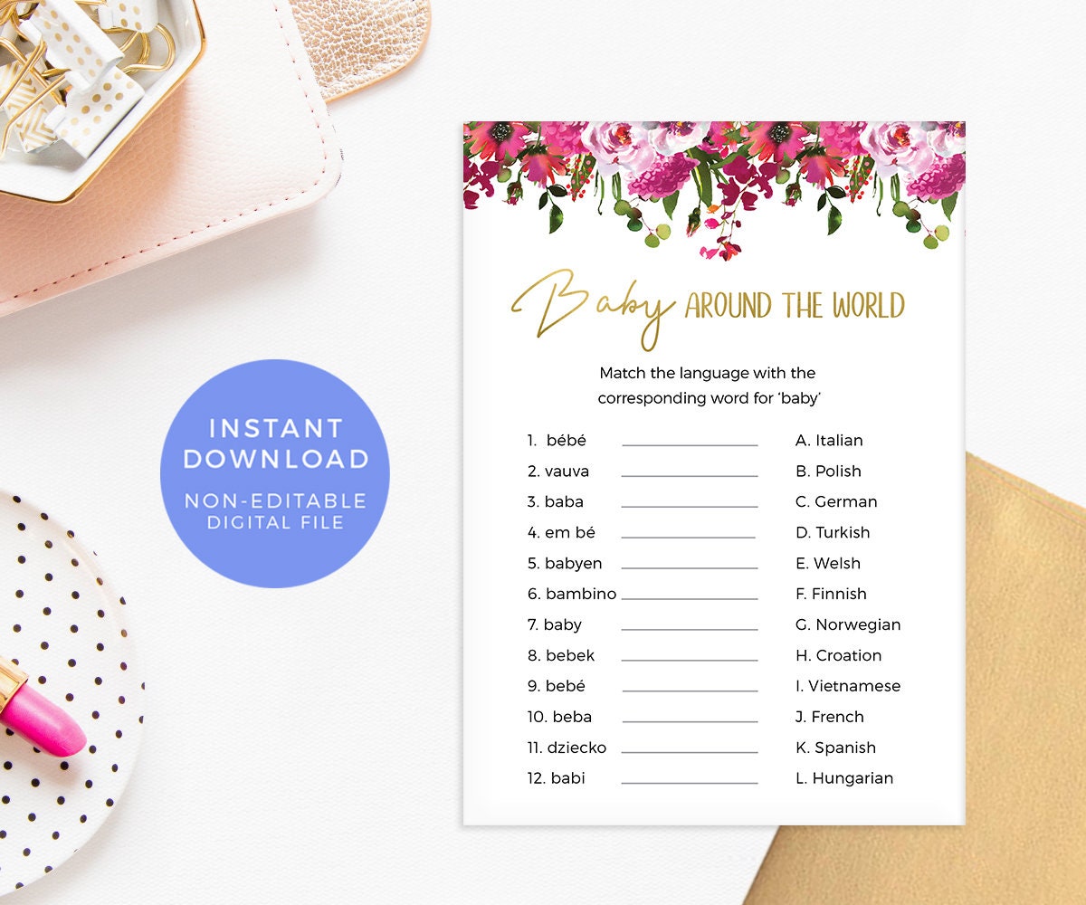 Bright Pink Table Numbers PRINTABLE. Gold Table Number Cards | Etsy