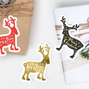Gift Tags. Reindeer. Download Printable Christmas Winter Holiday Gift ...
