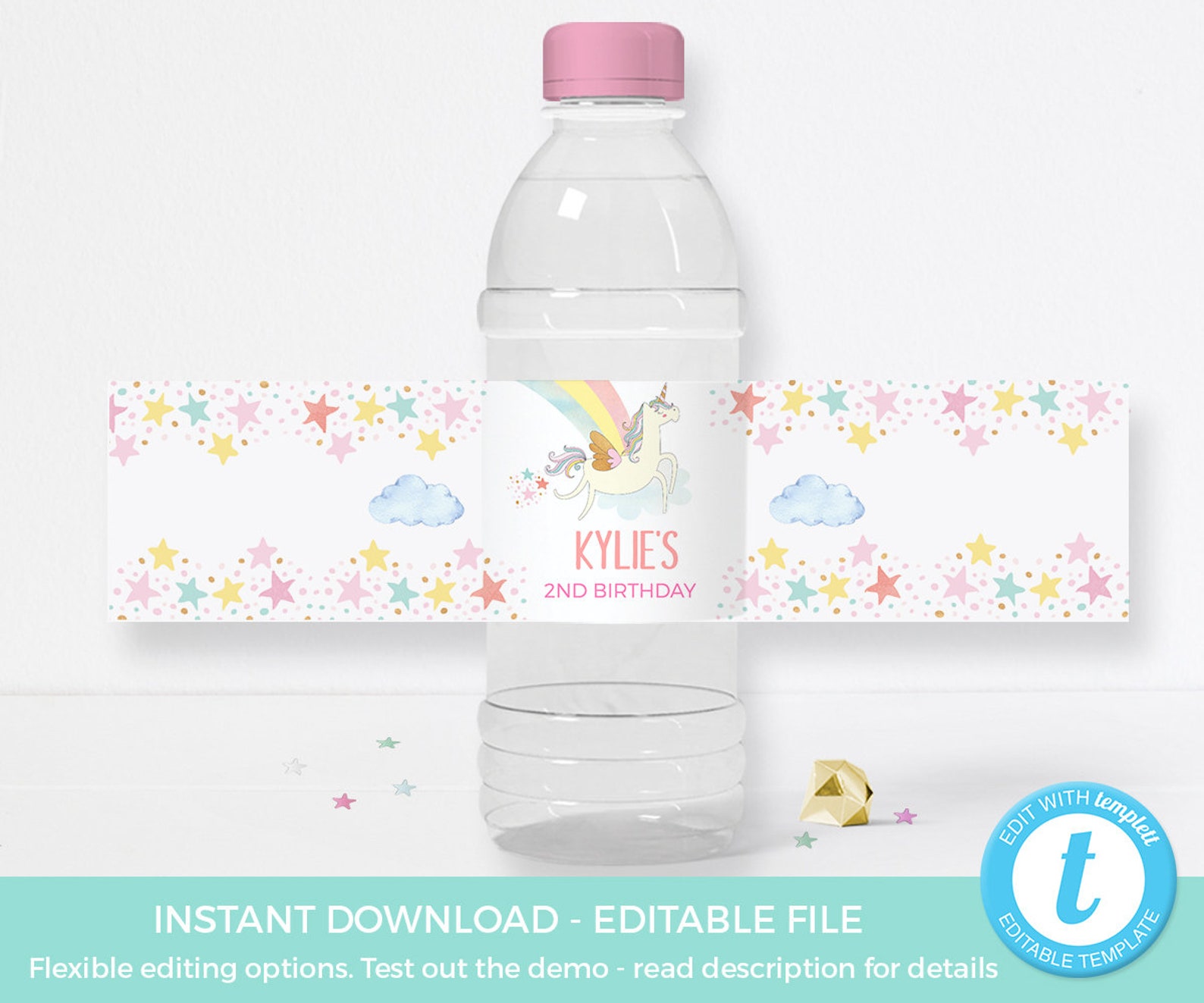 Unicorn Photo Frame PRINTABLE Unicorn Photo Booth Frame | Etsy