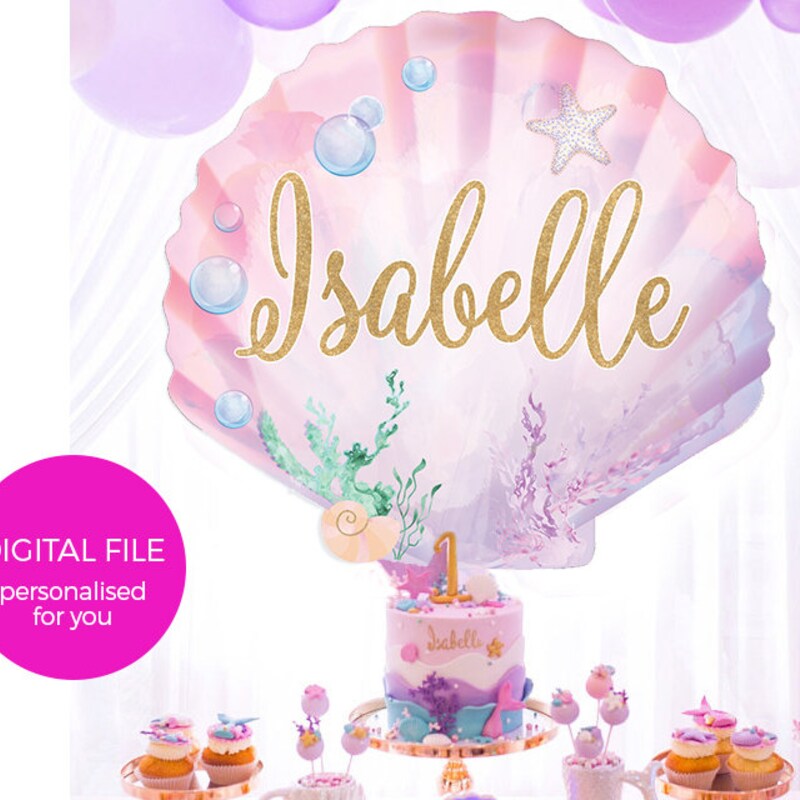 Mermaid Party Backdrop - Etsy